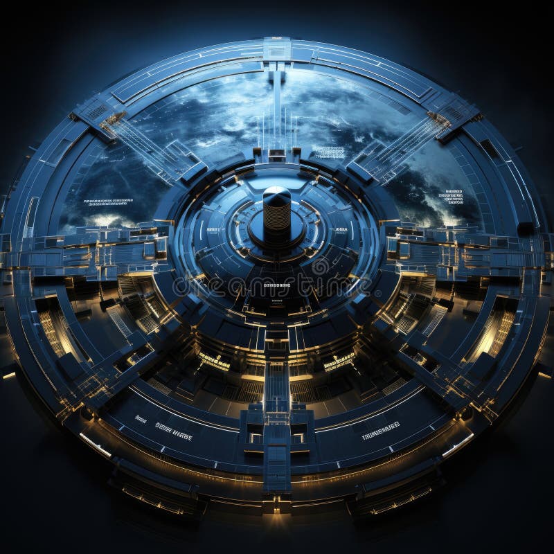 Science Fiction Work Interface with Some Graphical Text. Work Interface ...