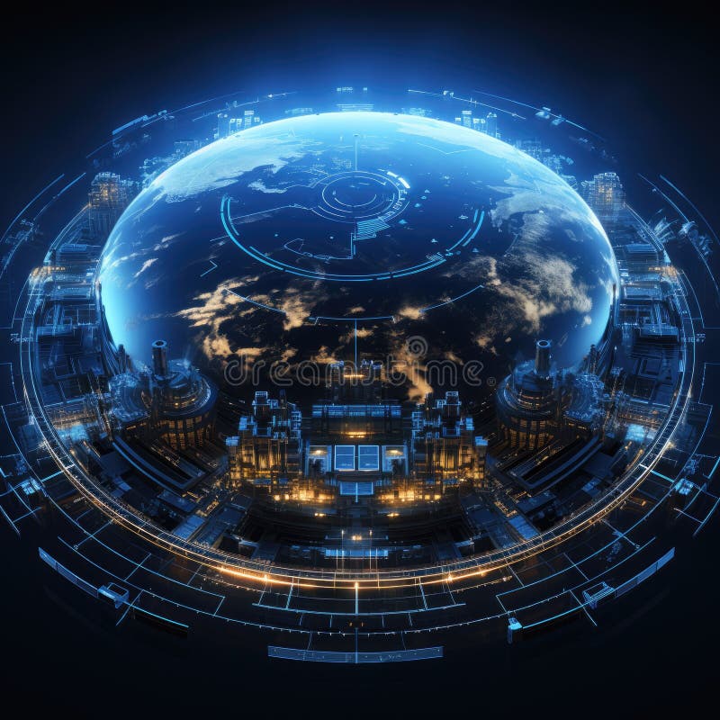 Science Fiction Work Interface with Some Graphical Text. Work Interface ...