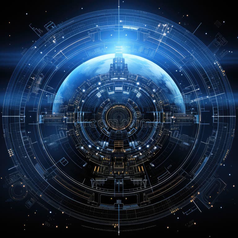 Science Fiction Work Interface with Some Graphical Text. Work Interface ...