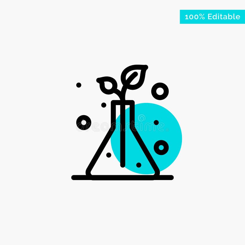 Science, Flask, Trees Turquoise Highlight Circle Point Vector Icon ...