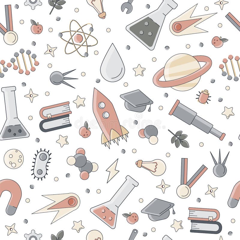 Set of Scientific Chemistry Vector Flat Icons, Chemistry Education ...