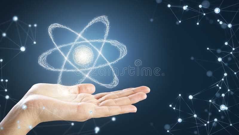 Science And Future Technology Line Earth Stock Image - Image of ...