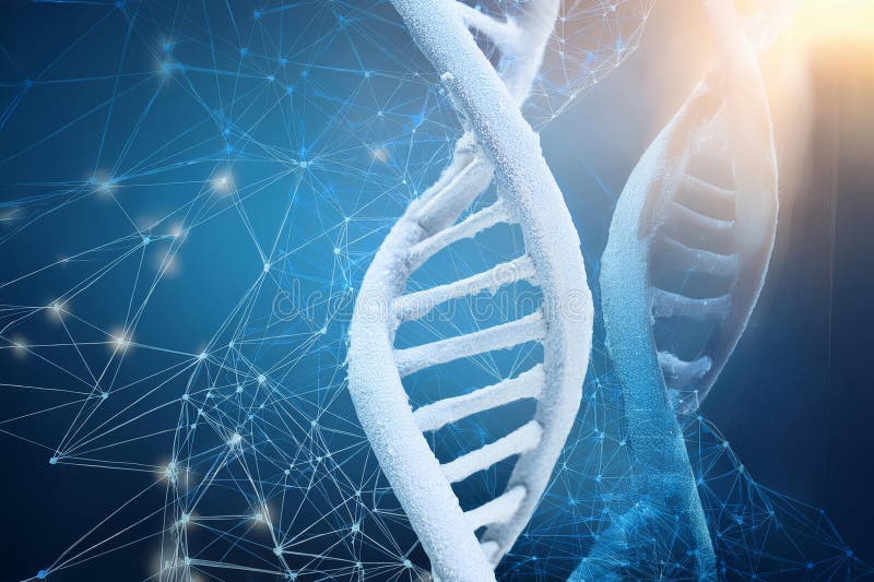 Science of Genetic Human Code Spiral Molecule Structure DNA Stock Photo ...