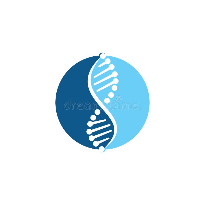Science Genetics Vector Logo Design. DNA Logo Concept. Stock Vector ...