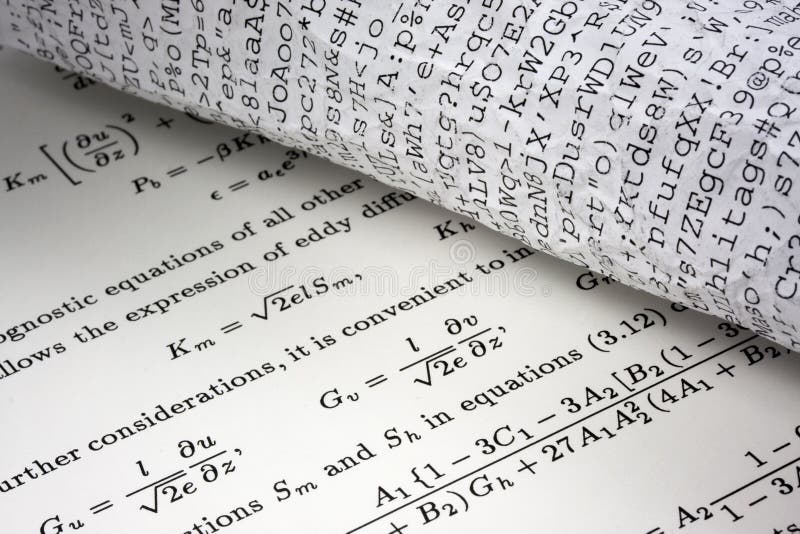 Computer Gibberish Printout on Crumpled Paper Stock Photo - Image of ...