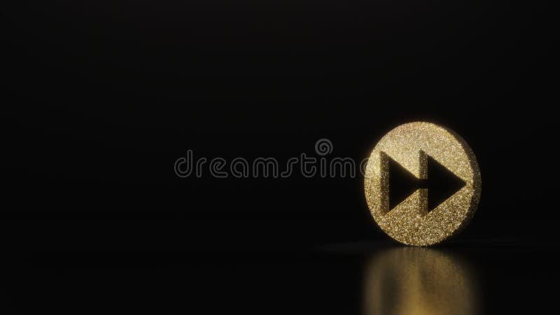 Gold 3d Forward Slash Symbol. Golden Sign Isolated on White Background ...