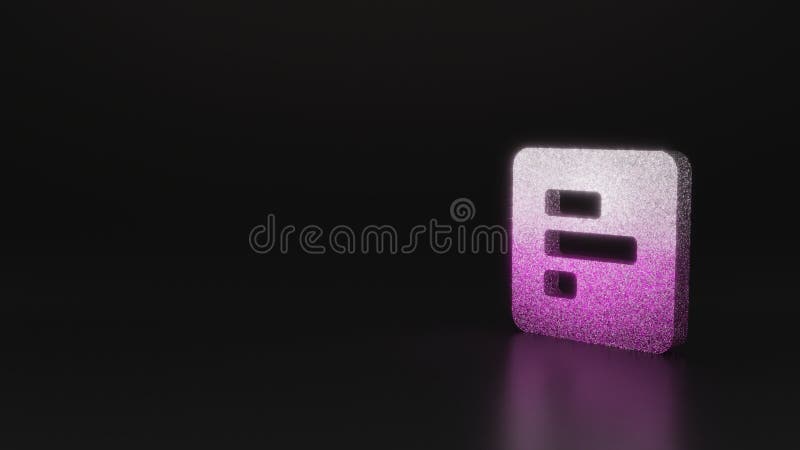 Science Glitter Symbol of Hand Holding Heart Icon 3D Rendering Stock ...