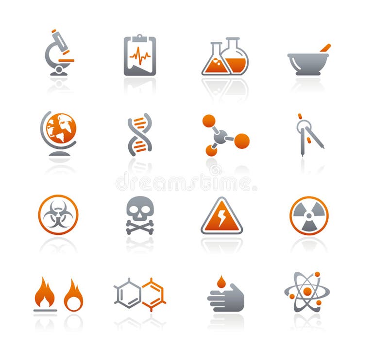 Science // Graphite Icons Series Stock Vector - Illustration of ...