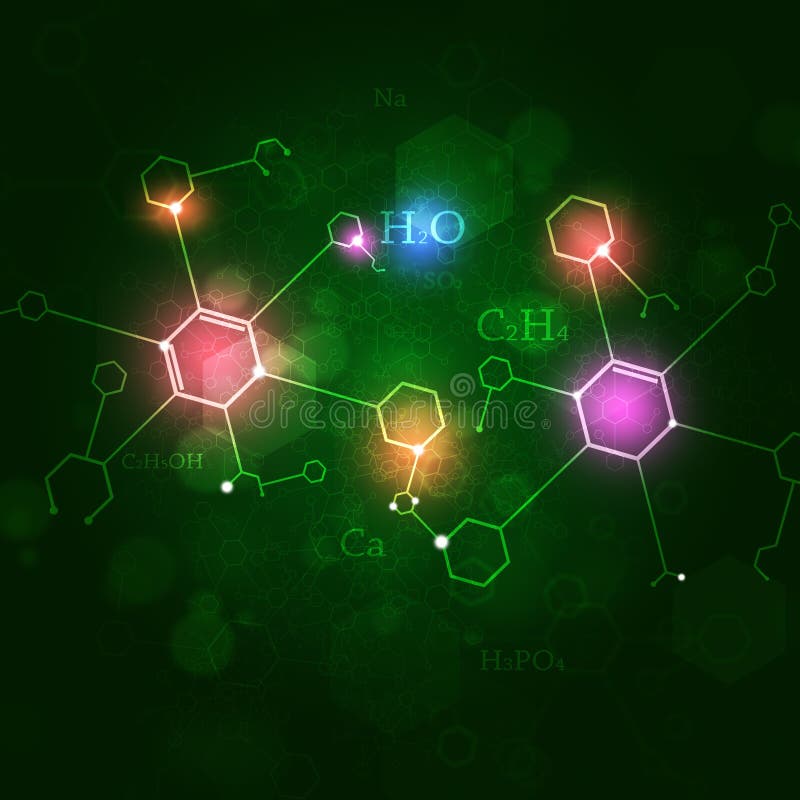 Abstract Science Multicolor Background Stock Illustration ...