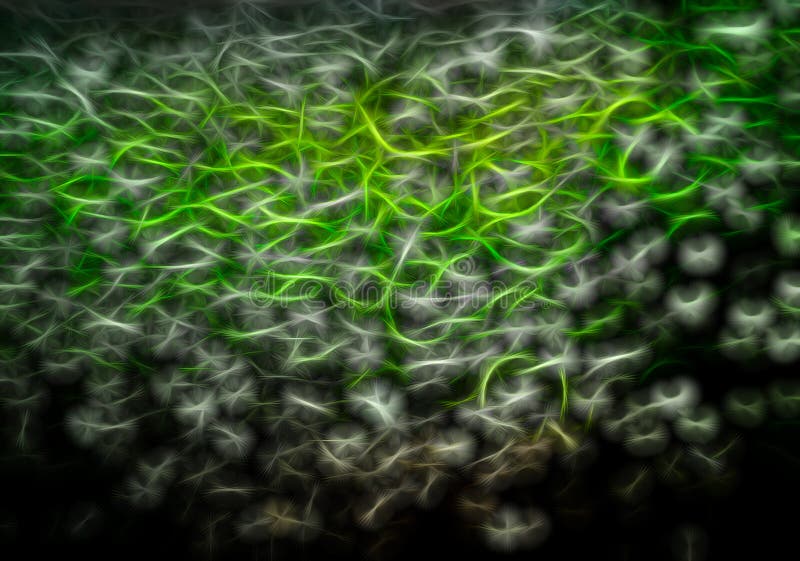 Science Green Particles Illustration Background Stock Image - Image of ...