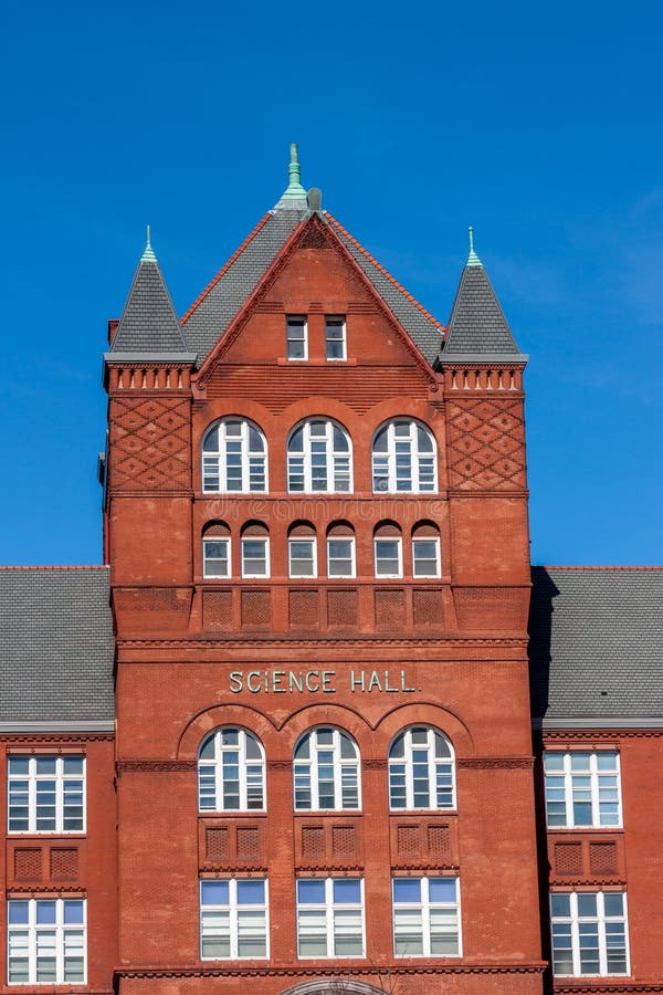University of Wisconsin, Bascom Hall Stock Photo - Image of students ...