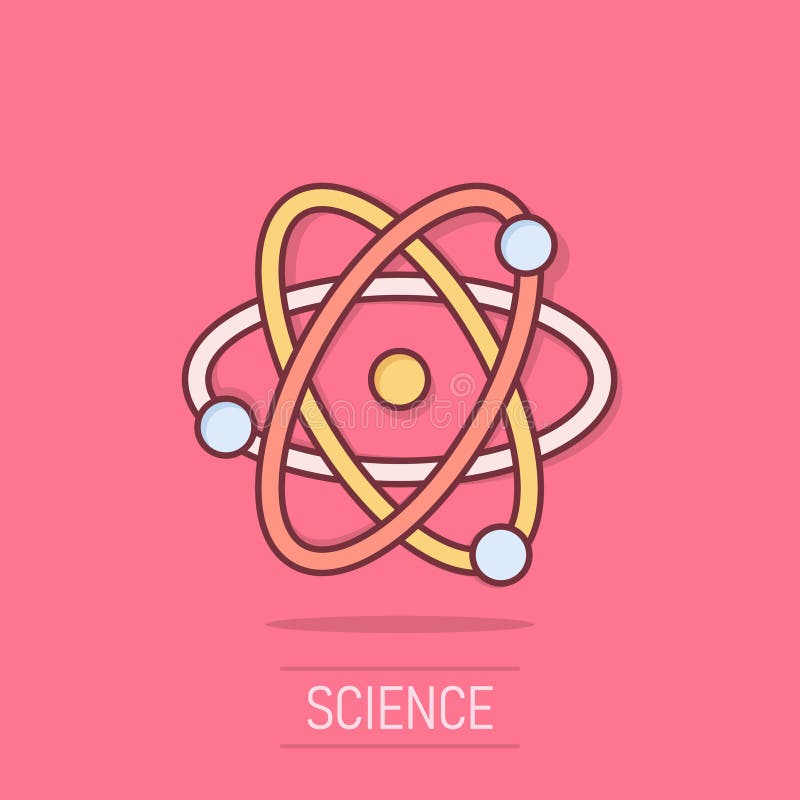 Science Icon in Comic Style. Dna Cell Cartoon Vector Illustration on ...