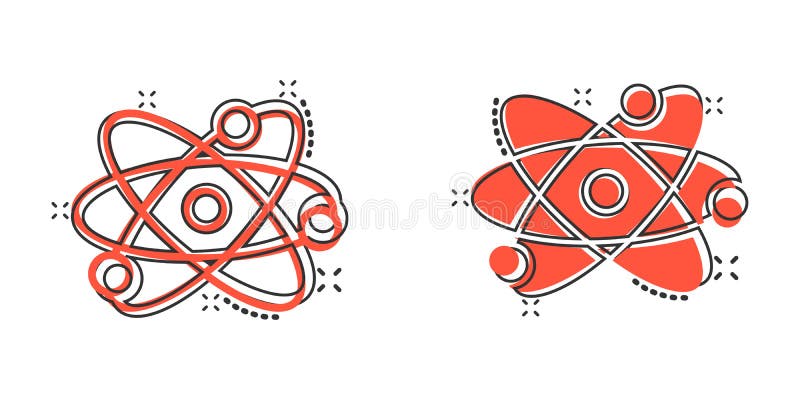 Science Icon in Comic Style. Dna Cell Cartoon Vector Illustration on ...