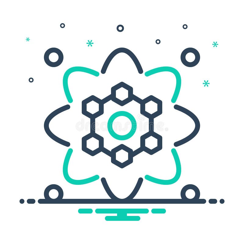 Mix Icon for Science, Knowledge and Physics Stock Vector - Illustration ...