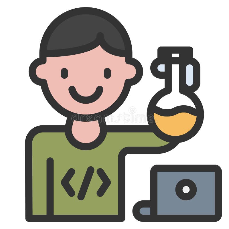 Science Icon Line Color Vector Illustration Stock Vector - Illustration ...