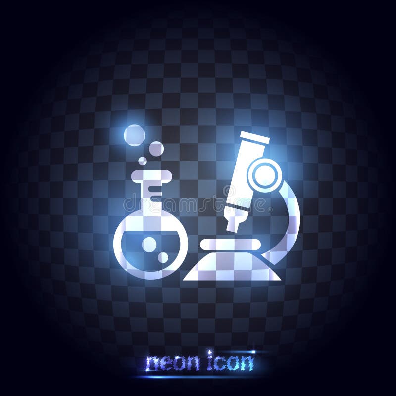 Science icon. neon series stock vector. Illustration of collection ...