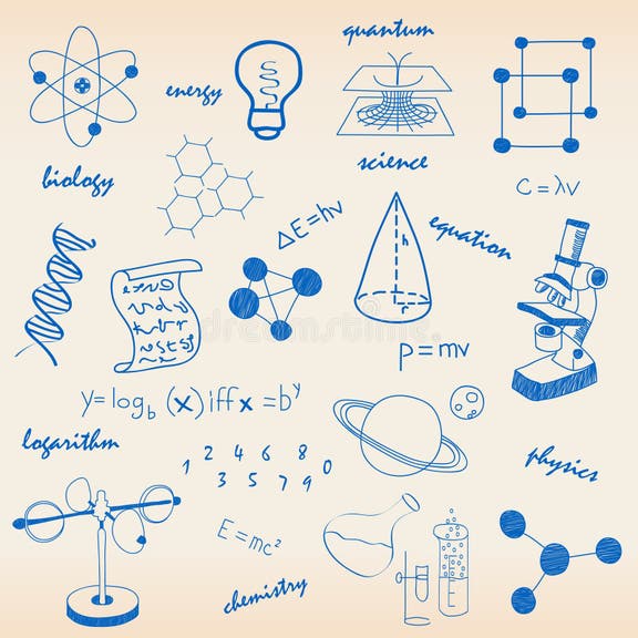 Science Icon Set stock vector. Illustration of atom, icons - 22742382