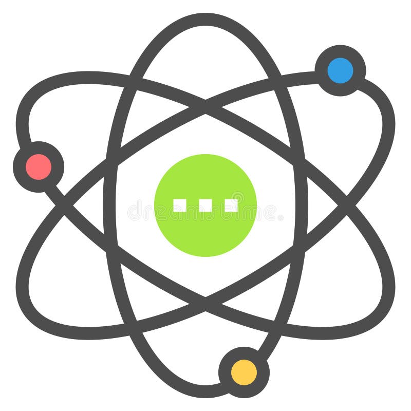 Science icon symbol vector stock vector. Illustration of atom - 263171253