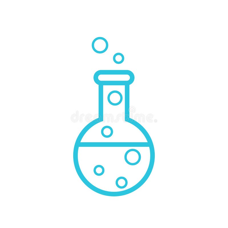 Science Icon on White Background. Isolated on White Background Stock ...