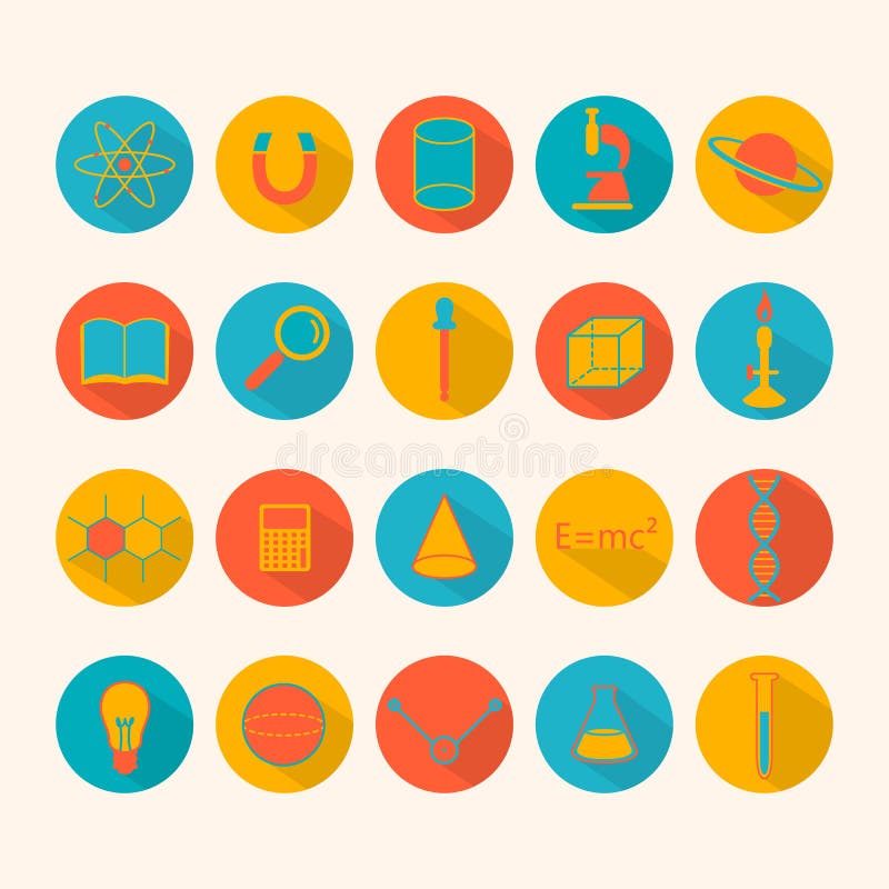 Science Icons stock illustration. Illustration of communications - 55296875