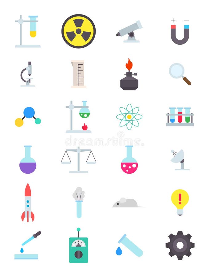 Science icons set stock illustration. Illustration of icon - 71494595