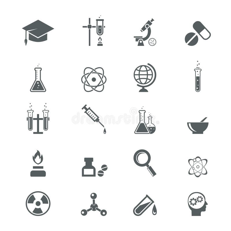 Chemistry and Science Vector Icon Stock Vector - Illustration of book ...