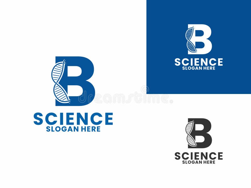 Science with Initial Letter B Logo Design Vector Template. Initial ...
