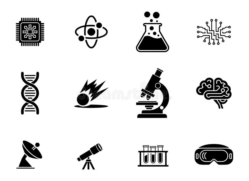 Science and Innovation Icons Set. Editable Vector Icon Stock ...