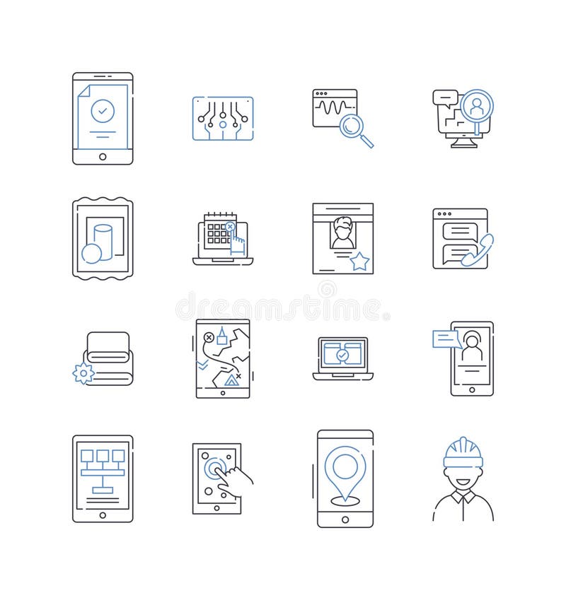 Science and Innovation Line Icons Collection. Discovery, Progress ...
