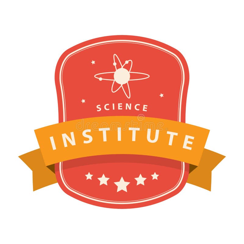 Science Institute Logo Element. Vector Illustration Decorative Design ...