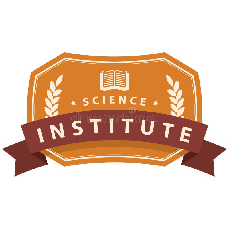 Science Institute Logo Element. Vector Illustration Decorative Design ...