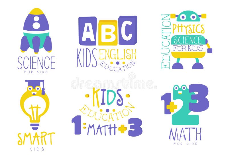 Children Learn Math Logo Stock Illustrations – 519 Children Learn Math ...
