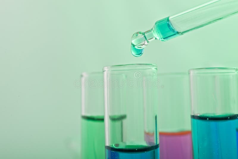 Laboratory Test Tubes in Science Research Lab Stock Photo - Image of ...