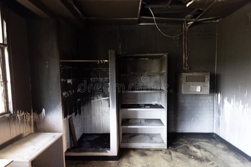 Science Lab Caused by Fire. Stock Image - Image of hood, engineer ...