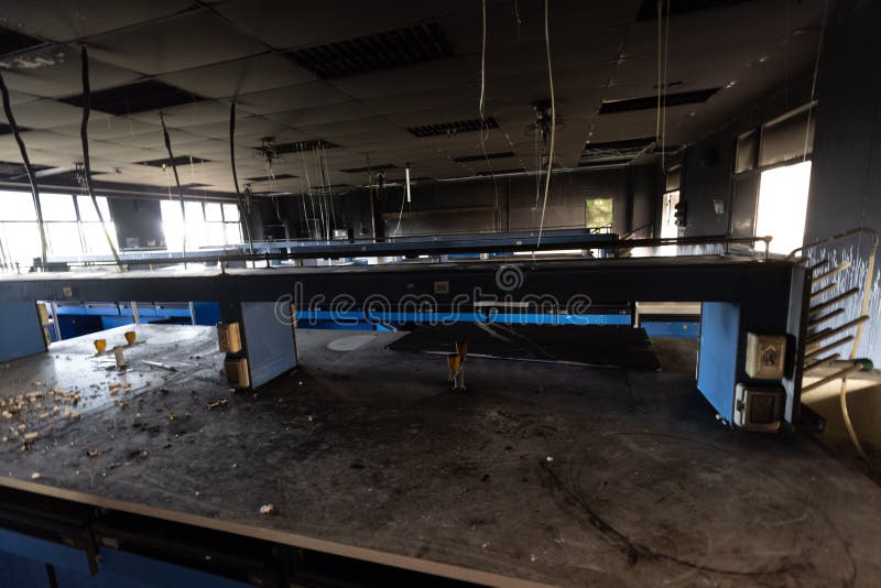 Science Lab Caused by Fire. Stock Photo - Image of detail, laboratory ...