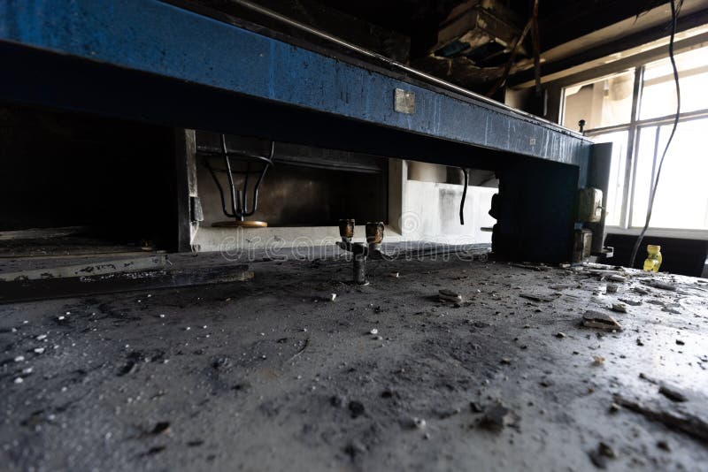 Science Lab Caused by Fire. Stock Photo - Image of firen, industry ...