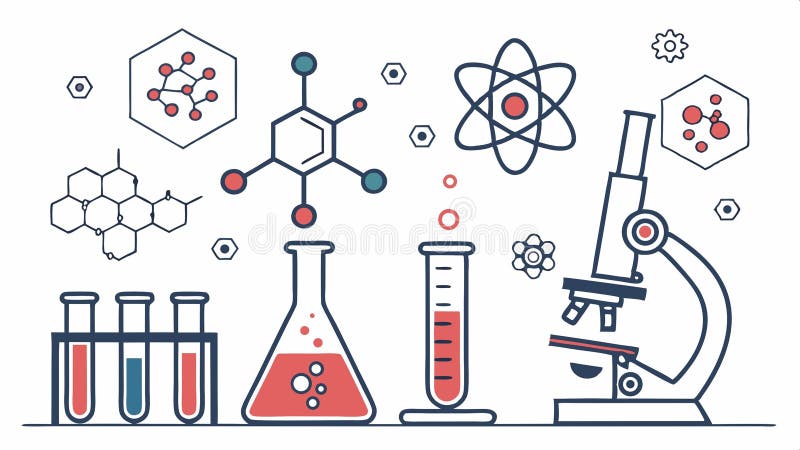 Science Lab Equipment, Chemistry and Research Tools Vector Design ...