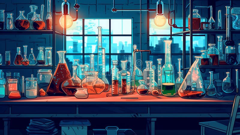 Science Lab Equipment an Image Showcasing Scientific. AI Generated ...