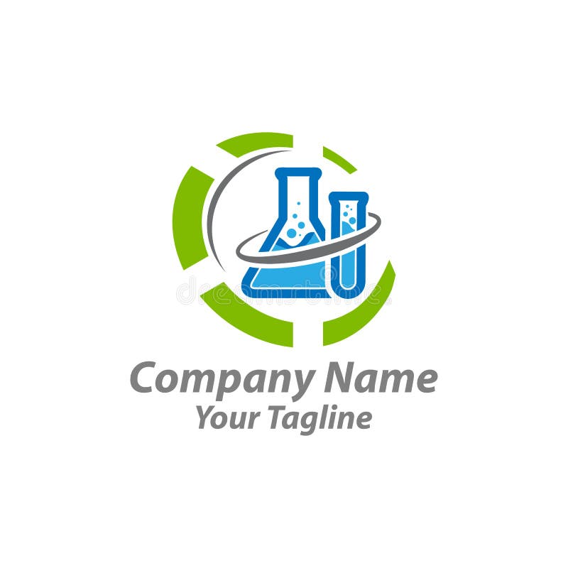 Science Lab Logo Design Template-Molecular Lab Logo Template. Skeletal ...