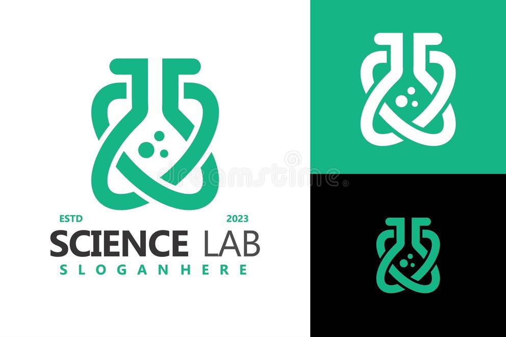Science Lab Logo Design Vector Template Stock Vector - Illustration of ...