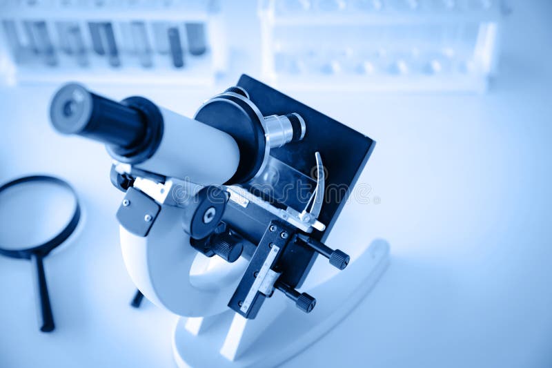 Science Lab Microscope Scientist Equipment for Learning Education Blue ...