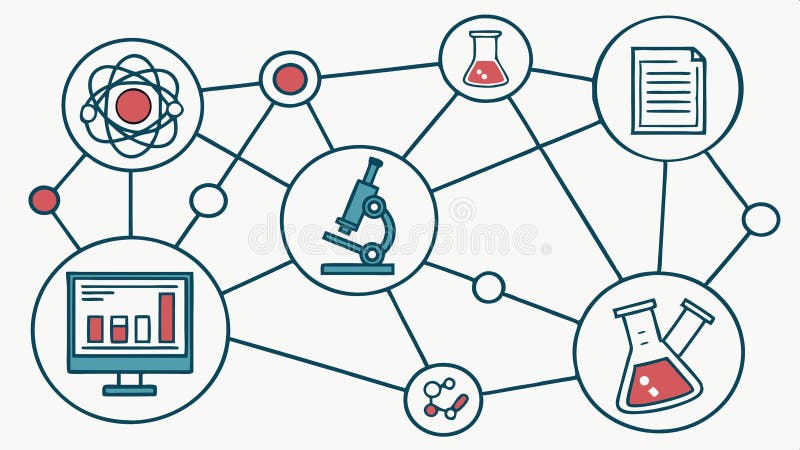 Science Lab Network, Research and Scientific Connections in Vector ...