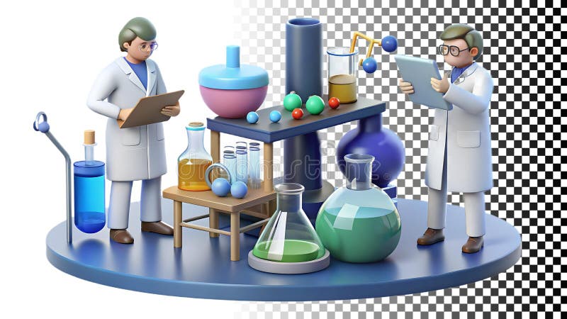 Science Lab Scene, Scientists at Work, Research Experiment, Laboratory ...