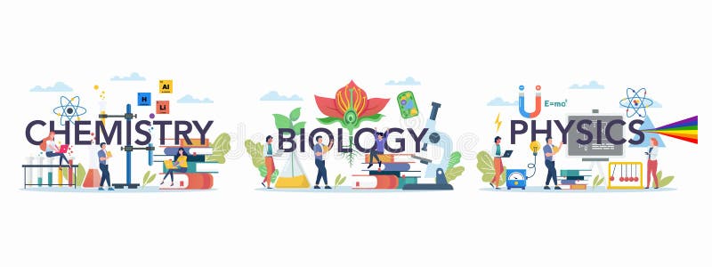 Science Lab and School Class with Science Elements Stock Vector ...