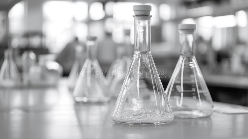 Science Laboratory Chemical Beaker, Erlenmeyer and Round Flask Lab ...