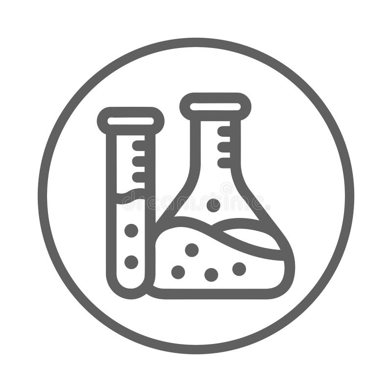 Science, Laboratory, Chemical Icon. Gray Vector Graphics Stock Vector ...