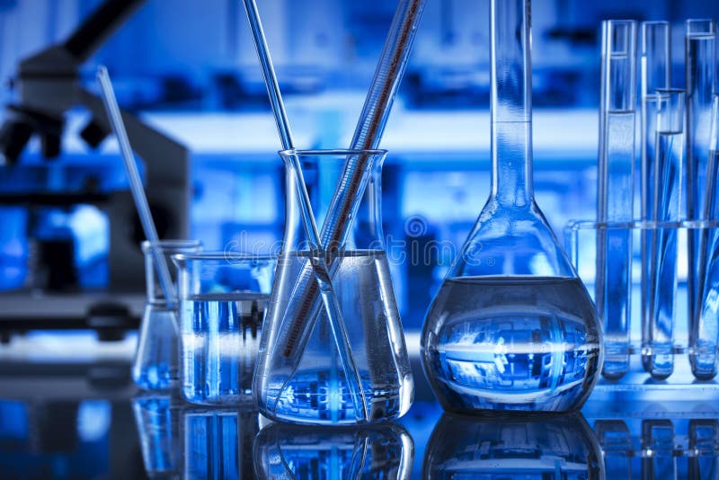 Science Laboratory Concept Background. Science Experiment. Stock Photo ...