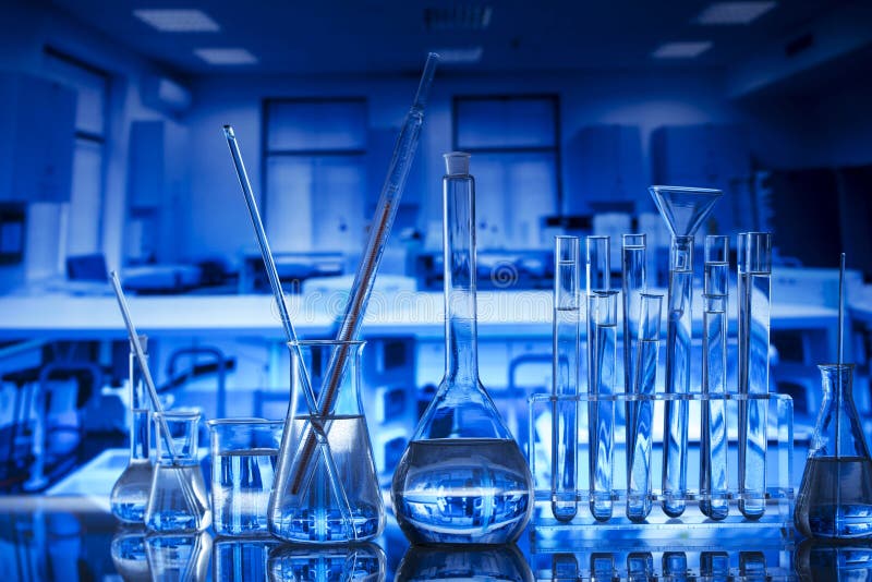 Science Laboratory Concept Background. Science Experiment. Stock Photo ...