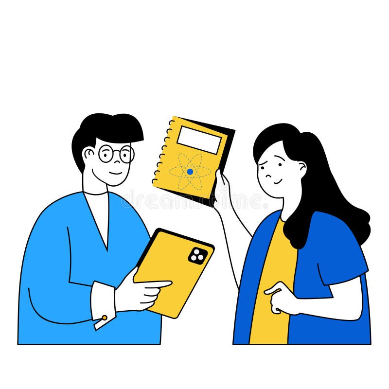 Science Laboratory Concept with Cartoon People in Flat Design for Web ...