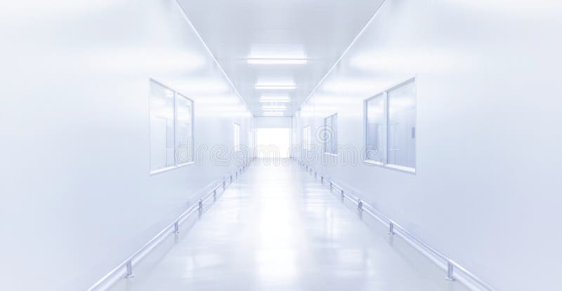 Science Laboratory or Factory Interior Background Stock Image - Image ...